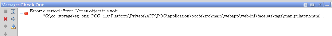 Clearcase Checkout Fails Not An Object In A Vob Ides Support Intellij Platform Jetbrains