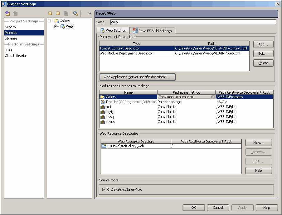 Web-Project META-INF/context.xml in Tomcat 5.5 – IDEs Support (IntelliJ Platform) | JetBrains