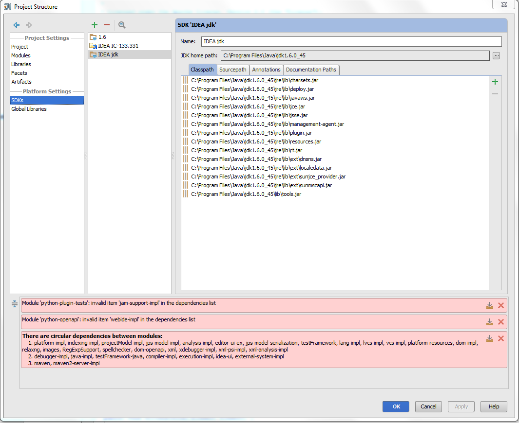 Invalid Item In The Dependencies List Ides Support Intellij Platform Jetbrains