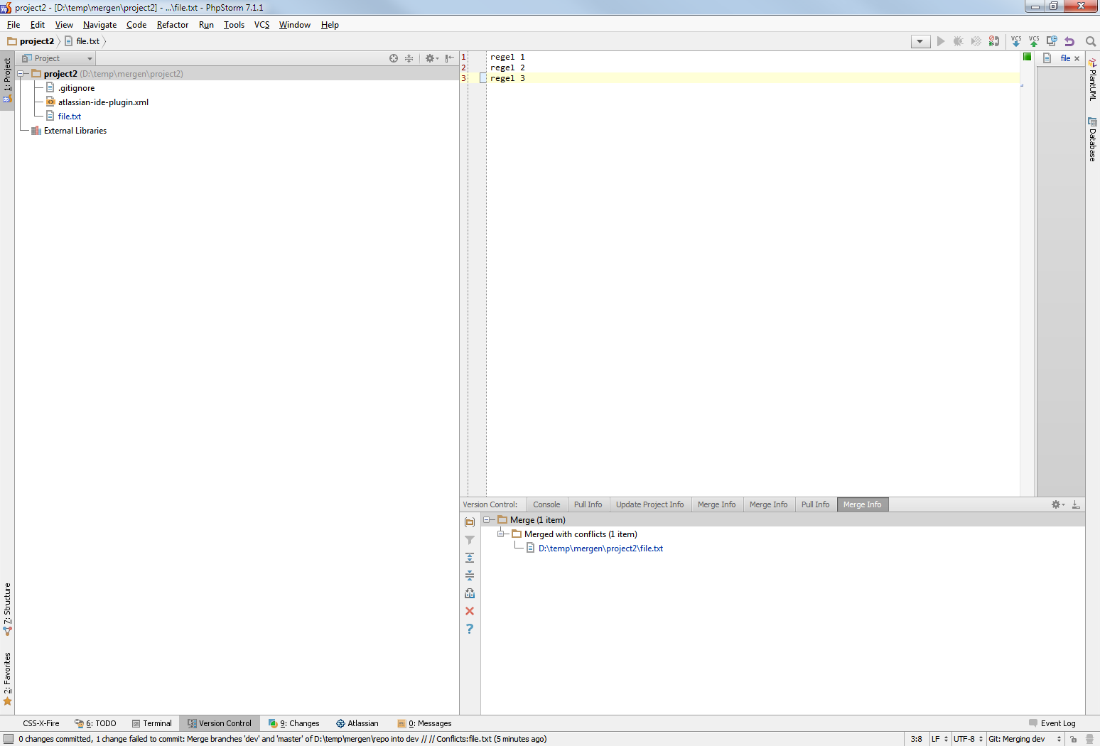 Cannot Complete Git Merge Ides Support Intellij Platform Jetbrains