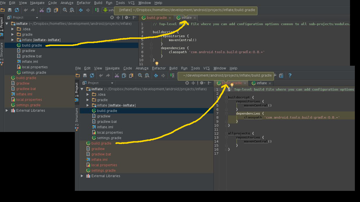 Intellij And Softlinks In Paths Double Representation In The Project Hierarchy Tree View 8783