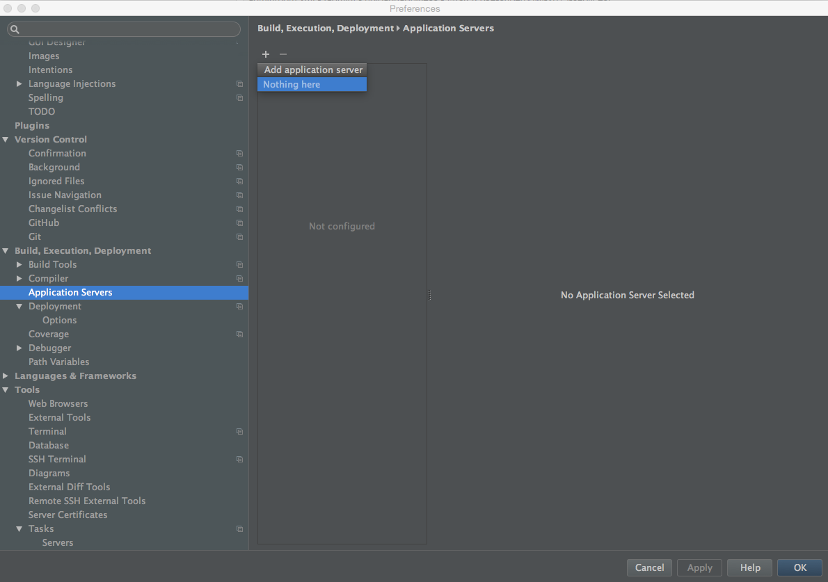 Application Servers Nothing Here Ides Support Intellij Platform
