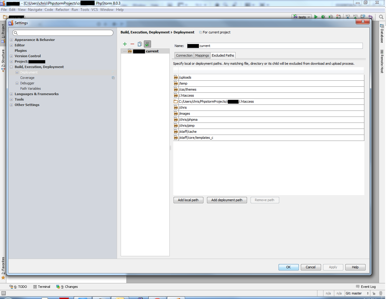 Excluded Paths Not Honored When Synchronizing Ides Support Intellij Platform Jetbrains