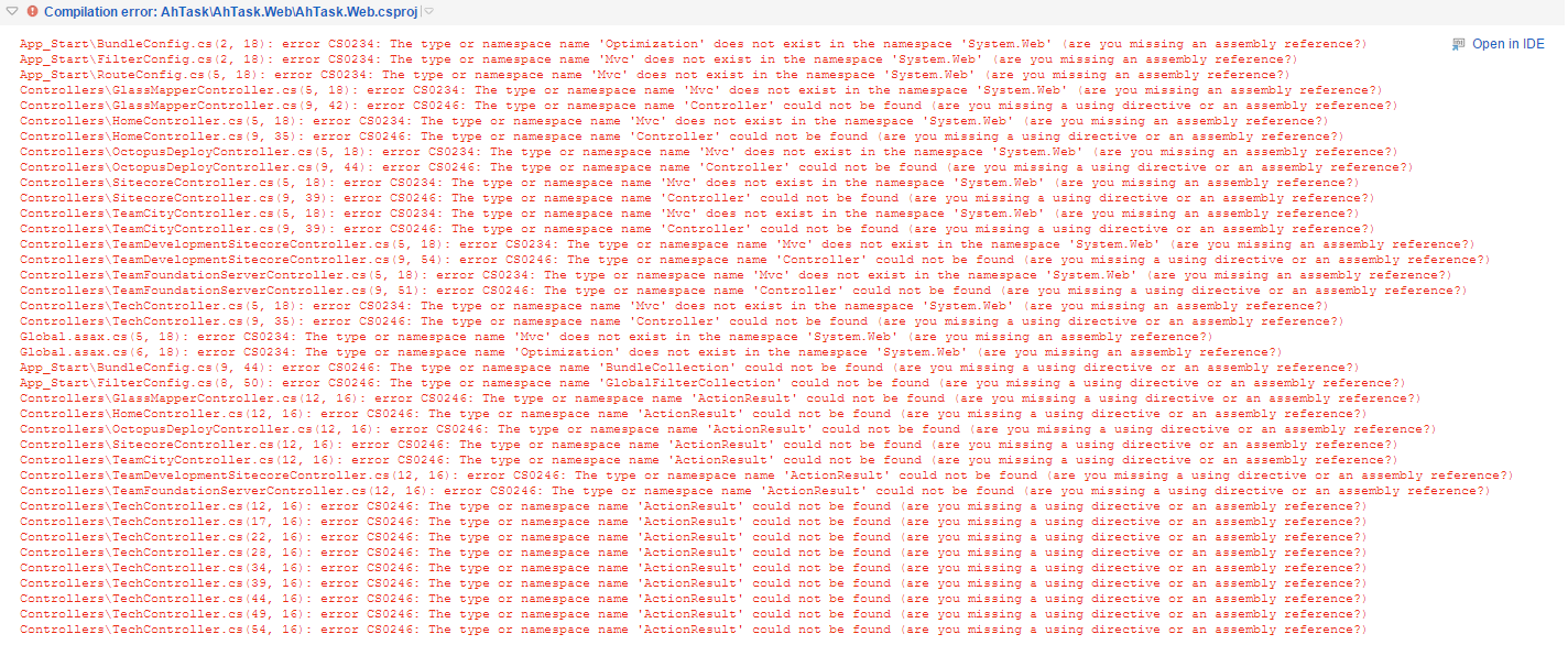 Build Asp.net MVC web application into TeamCity – TeamCity Support | JetBrains