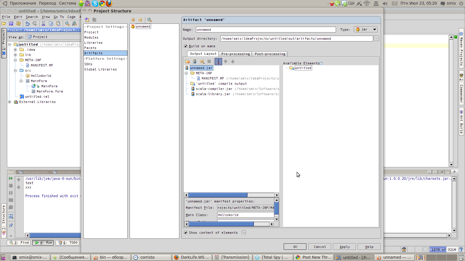 Generating jar file from a project – IDEs Support (IntelliJ Platform ...