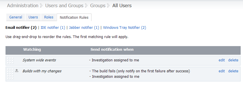 Email notifications missing – TeamCity Support | JetBrains