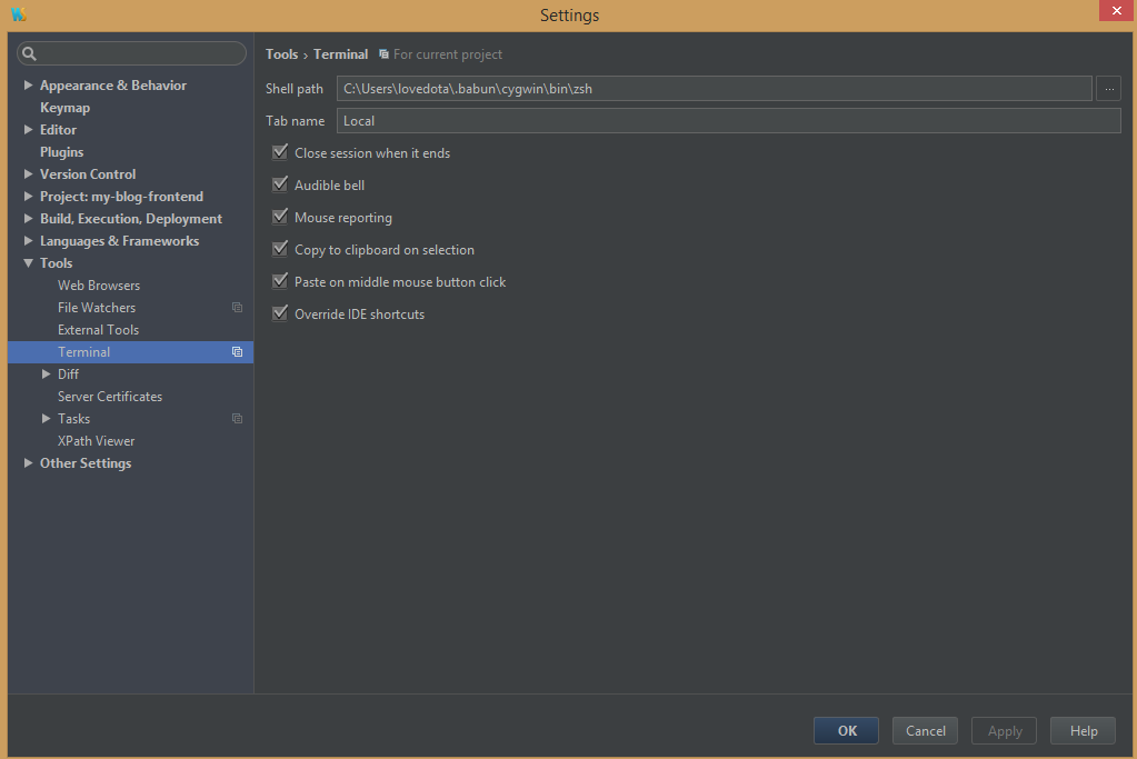 [Terminal] - How to integrate with babun/cmder – IDEs Support (IntelliJ ...
