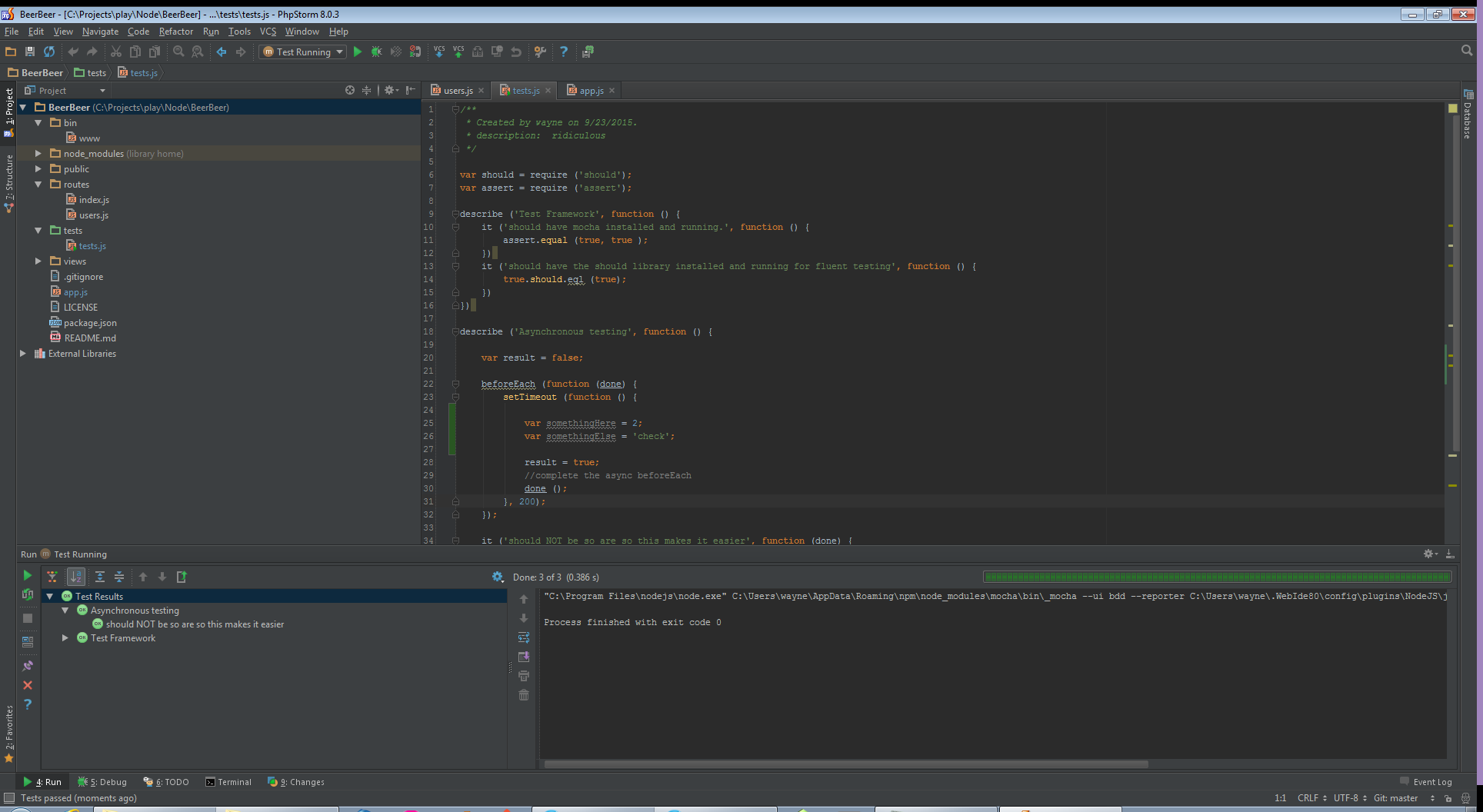 running mocha test – IDEs Support (IntelliJ Platform) | JetBrains