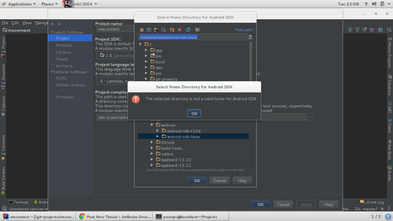 Android SDK Home not detected - Bug – IDEs Support (IntelliJ Platform ...